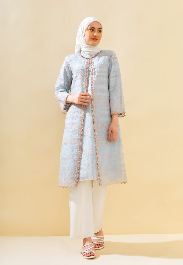 Jual Dress Organza Payet Batu 01 | Batik Salma