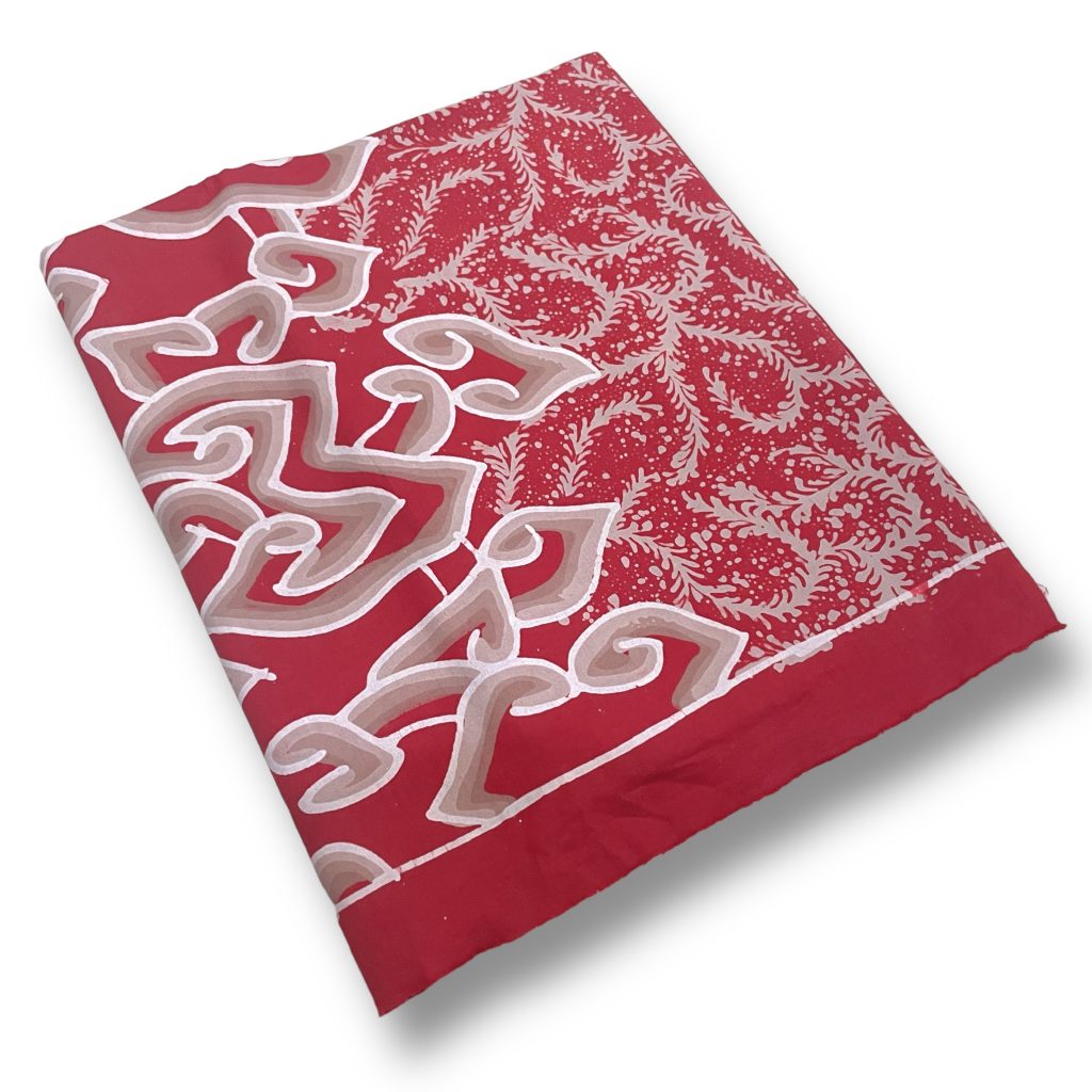 Jual Kain Batik Tulis Warna Merah Mega Mendung Kombinasi | Batik Salma