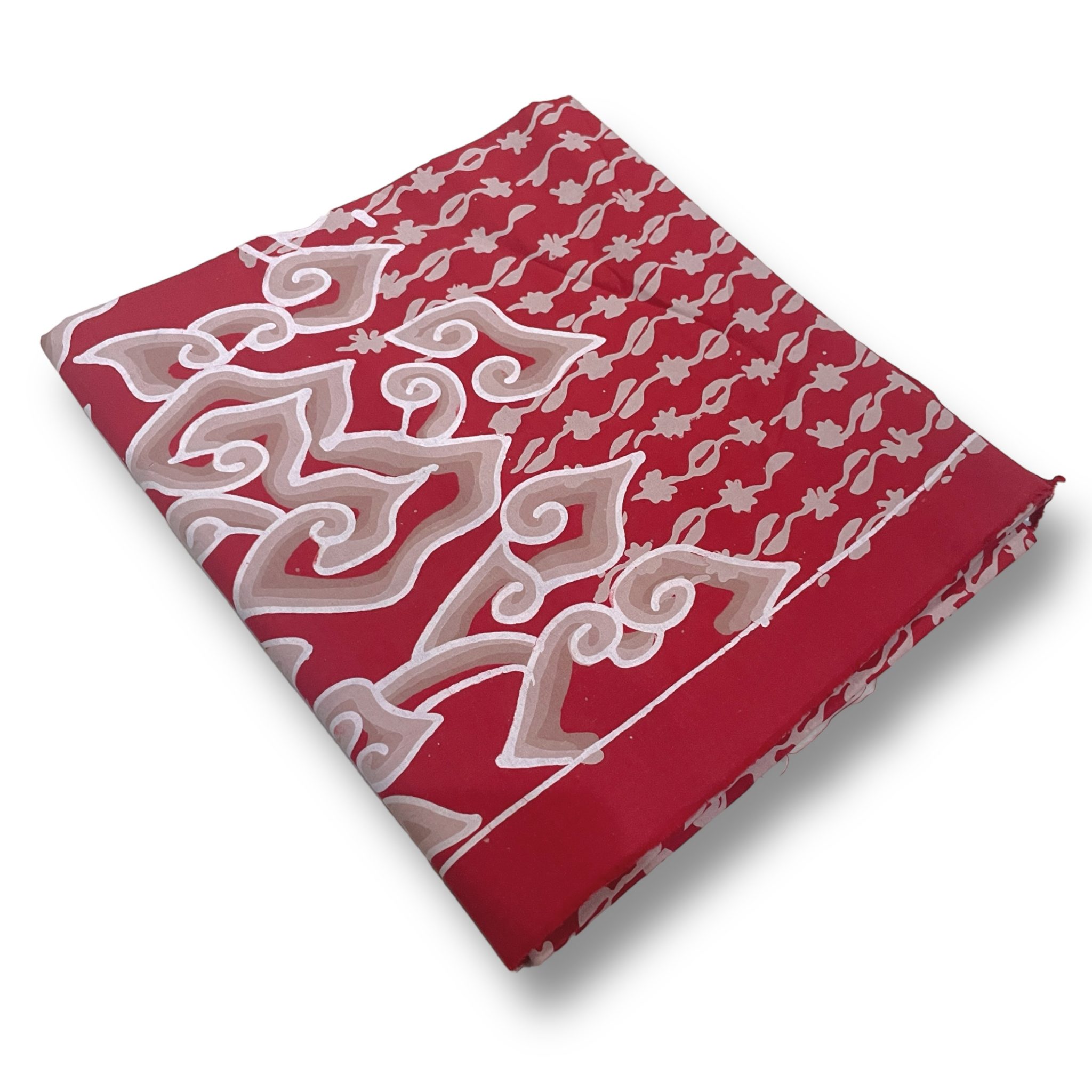 Jual Kain Batik Tulis Warna Merah Mega Mendung Kombinasi | Batik Salma