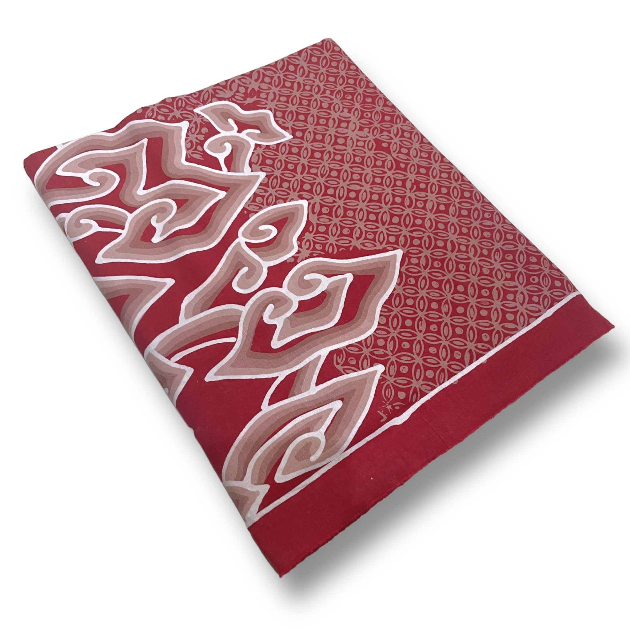 Jual Kain Batik Tulis Warna Merah Mega Mendung Kombinasi | Batik Salma