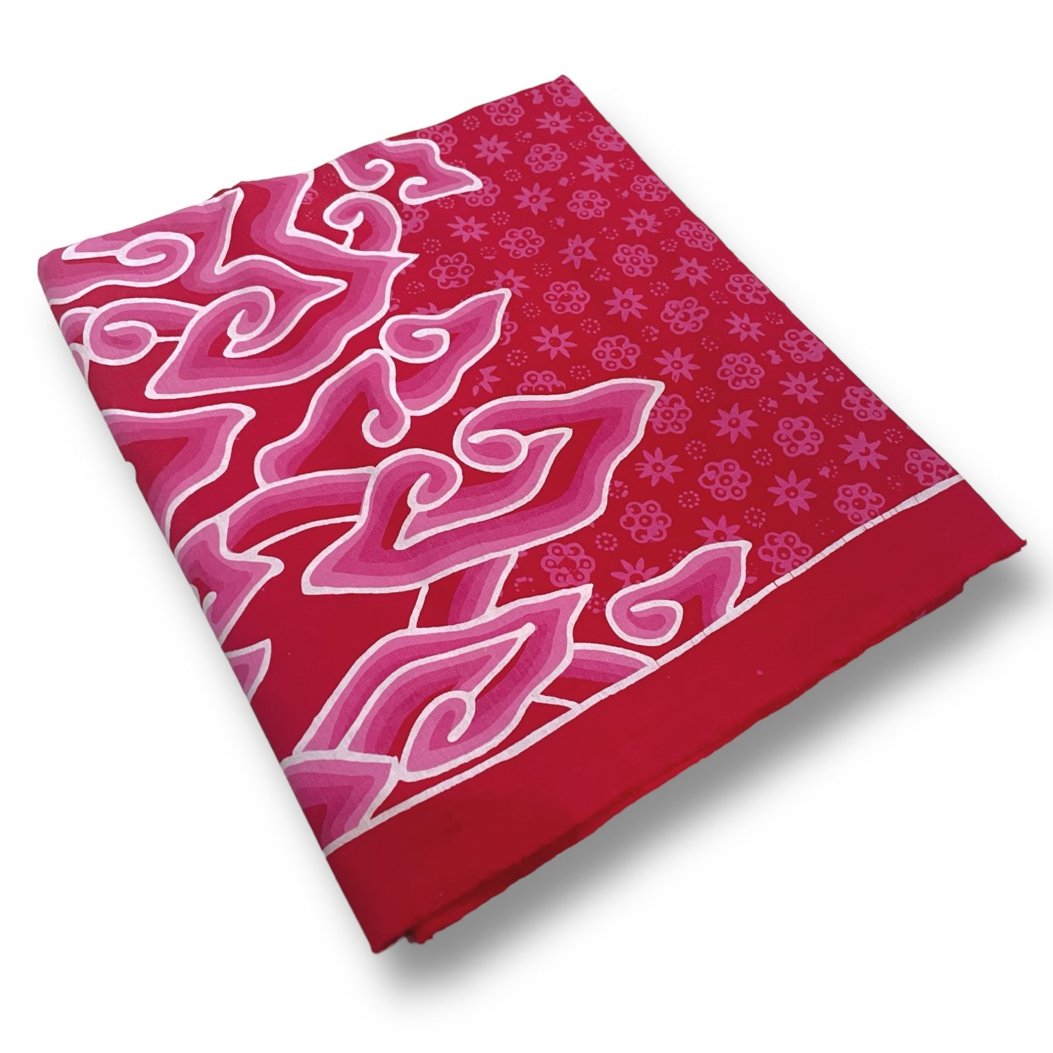 Jual Kain Batik Tulis Warna Merah Muda Mega Mendung Kombinasi | Batik Salma