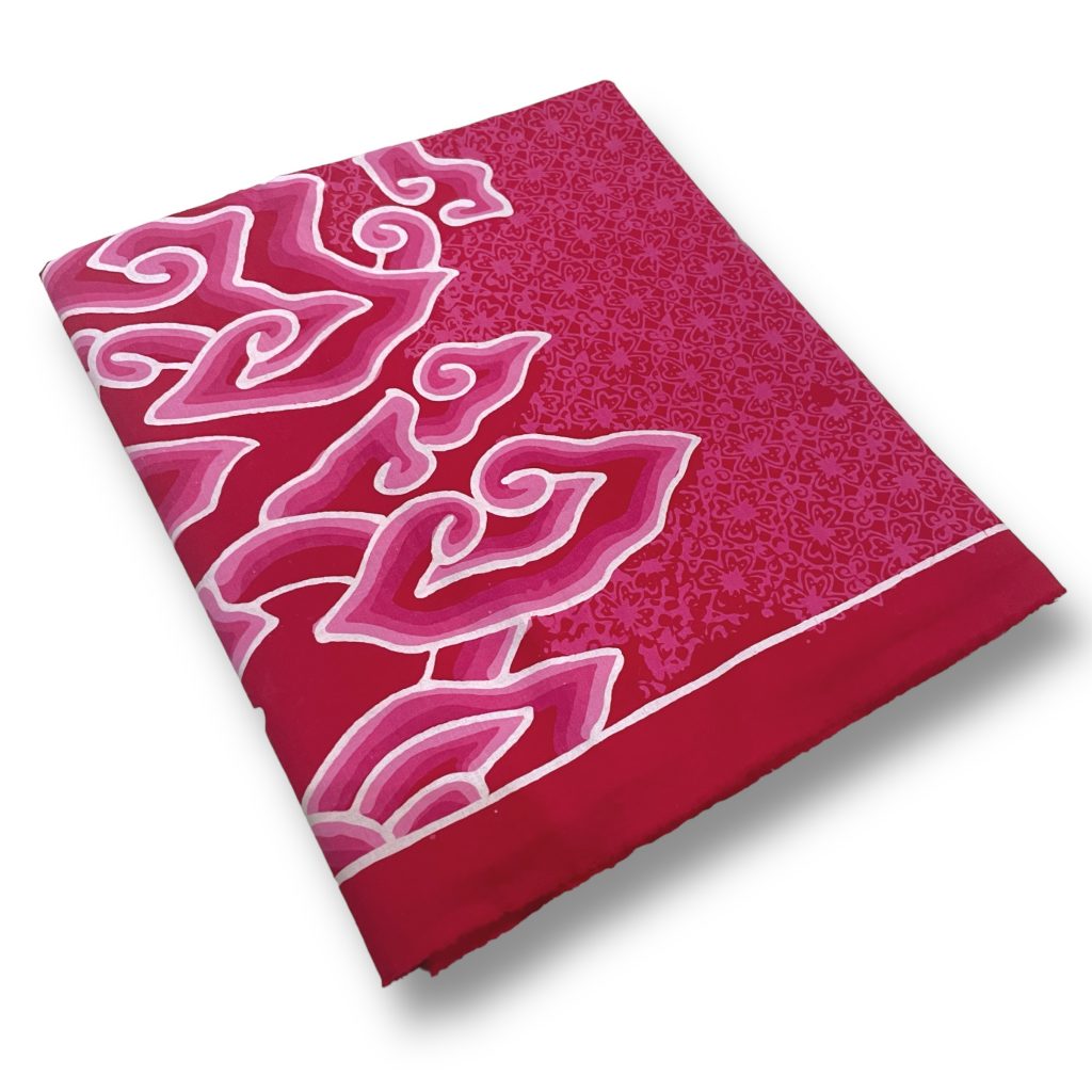 Jual Kain Batik Tulis Warna Merah Muda Mega Mendung Kombinasi | Batik Salma