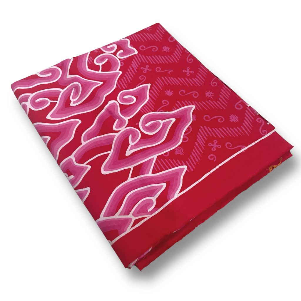 Jual Kain Batik Tulis Warna Merah Muda Mega Mendung Kombinasi | Batik Salma